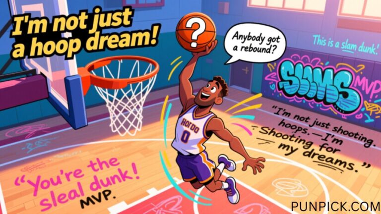 355+ Basketball Puns: Score Big Laughs & Slam Dunk Smiles